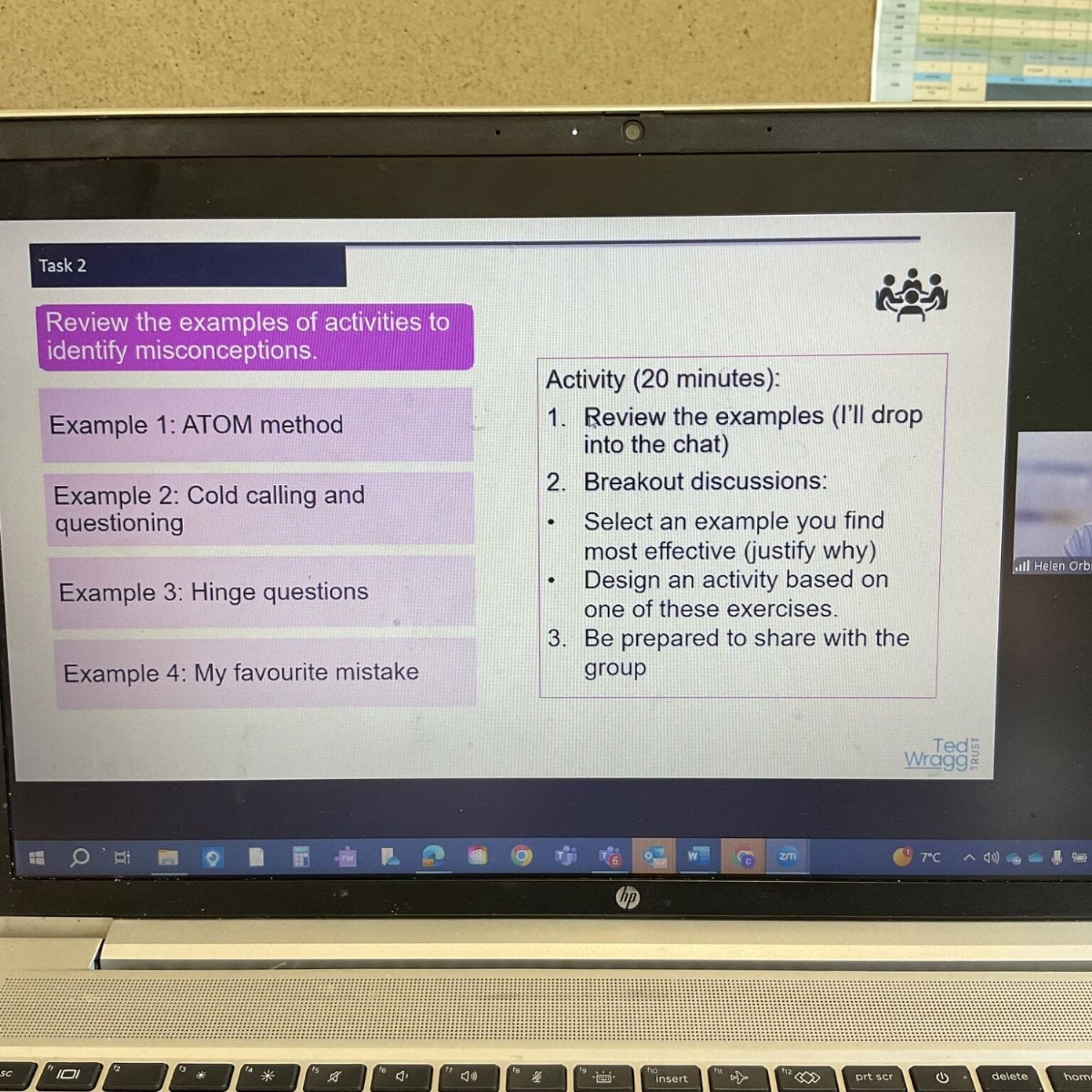 South West Teacher Training - Effective Assessment session